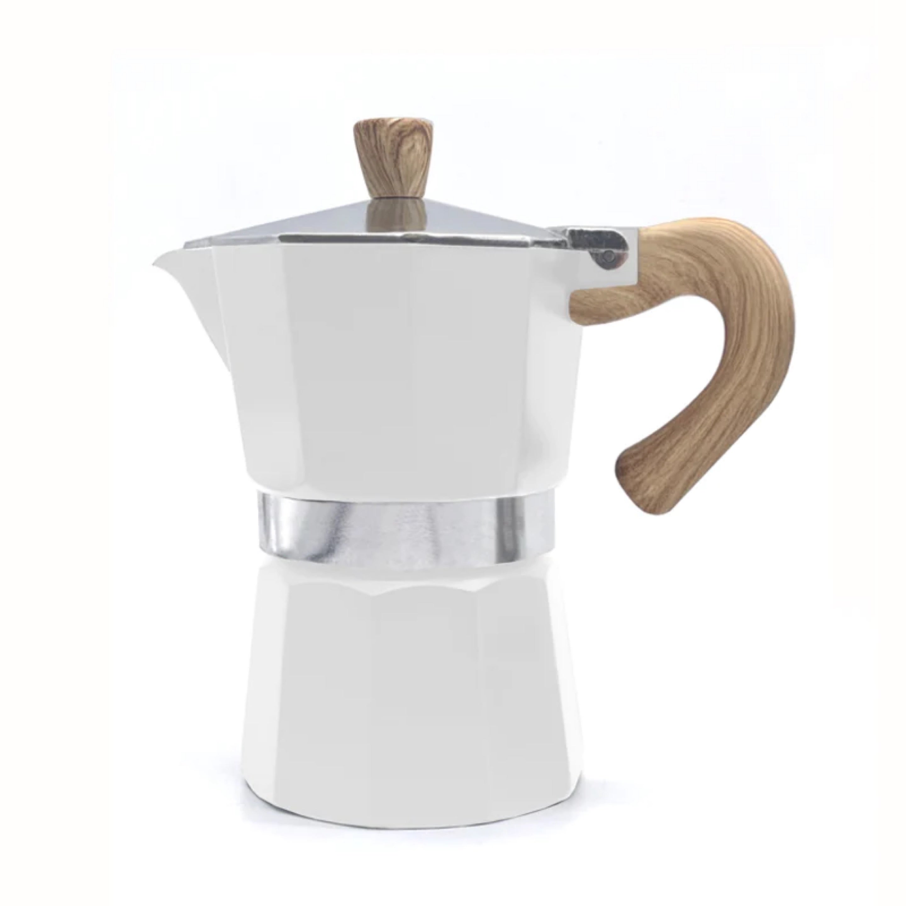 Machine à expresso 3 tasses pour cuisinière / blanc/ 3 cup stovetop ...